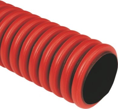 Gofrēta dubultsienu caurule 40mm/50m, sarkana, 450N Kopos – Amperia